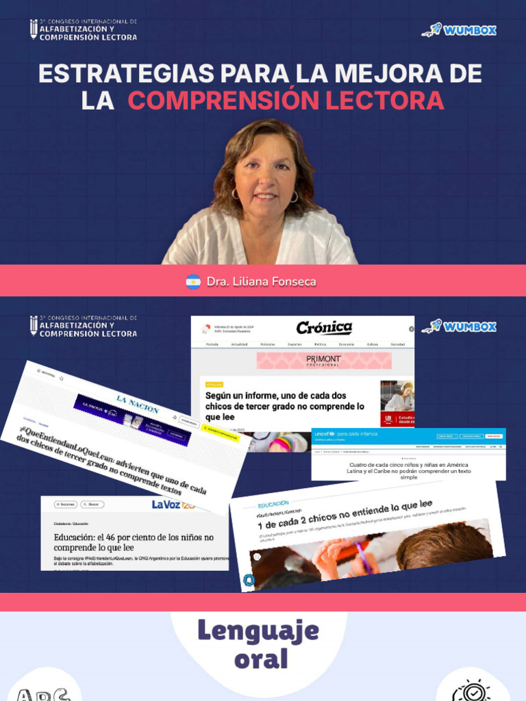 Clase Magistral - Liliana Fonseca - Compressed | PDF | Comprensión lectora | Dislexia