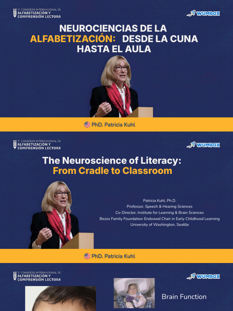 Clase Magistral - Patricia Kuhl 2025 | PDF | Cognitive Psychology ...