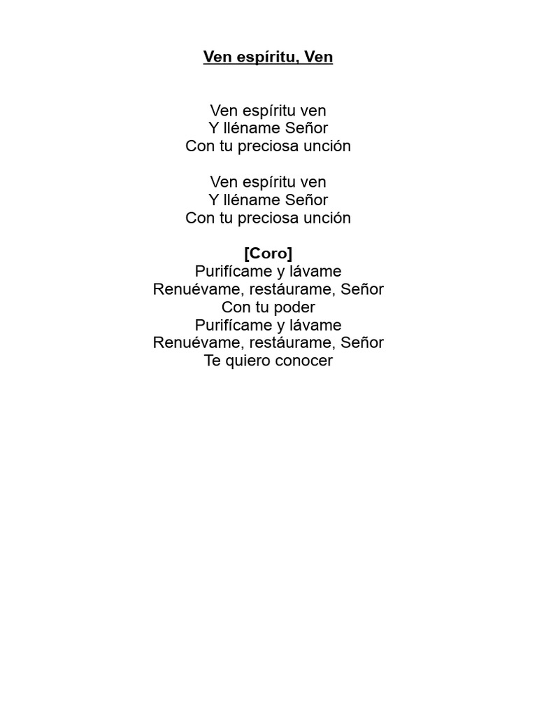 Ven Espiritu Ven PDF | PDF