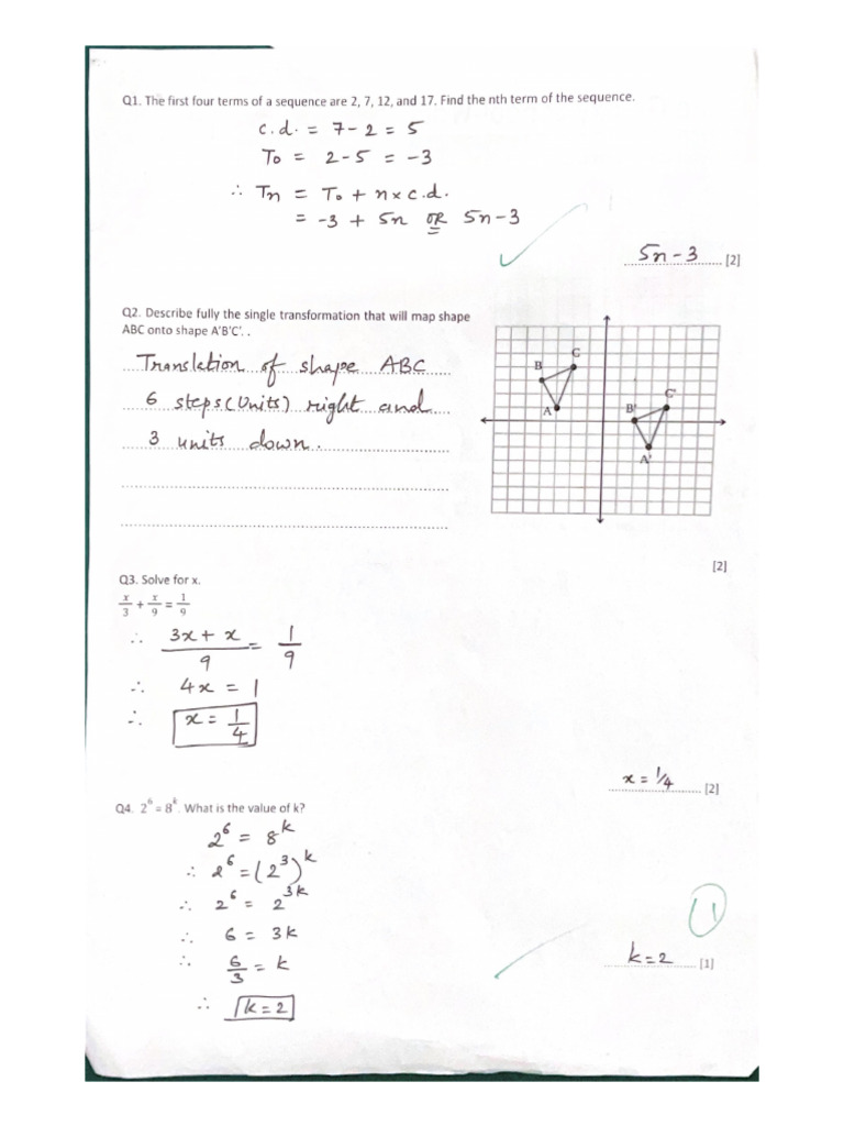 Math Paper 2-Mock 3 | PDF