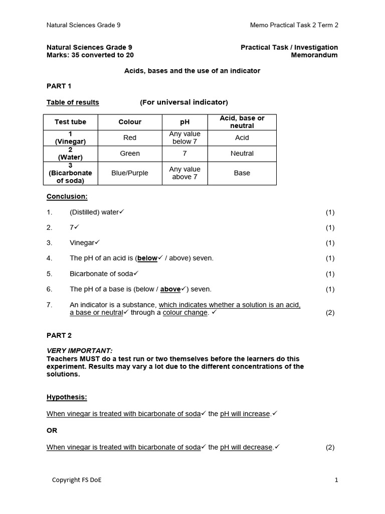 9 NS Practical Task2 Term2 Acids Bases Memo 1463313732 1682415950 | PDF ...
