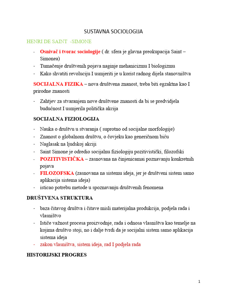 slripta - SUSTAVNA SOCIOLOGIJA 2 | PDF