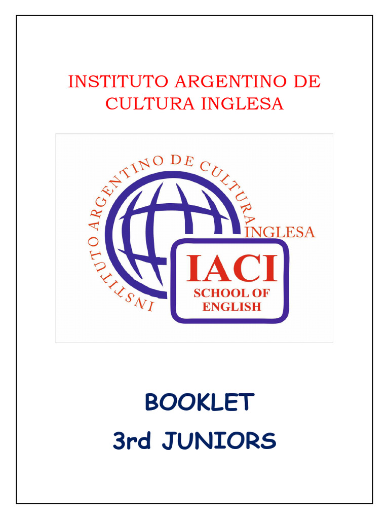 3rd Junior GRAMMAR Booklet 2023 | PDF