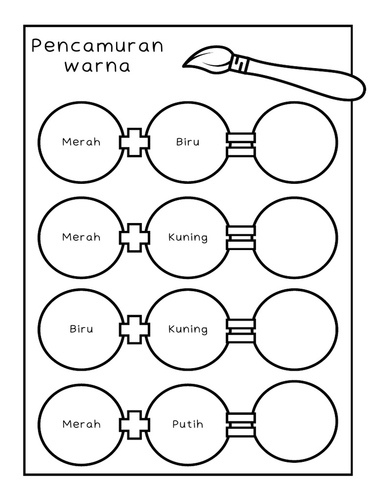 Color Mixing Template PDF | PDF