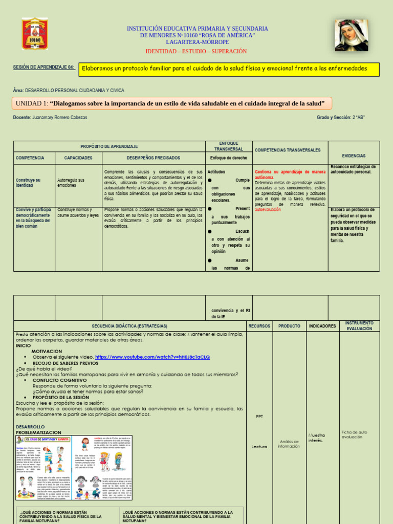 4 Sesion Segundo DPCC | PDF | Aprendizaje | Las emociones