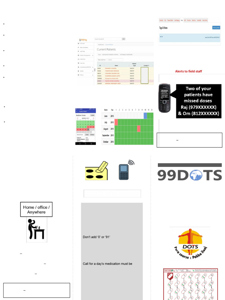 99DOTS RNTCP Staff Brochure - English | PDF | Social Programs | Clinical Medicine