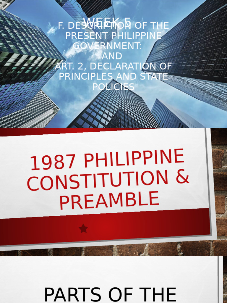 Overview of the Philippine Constitution | PDF | Separation Of Church ...