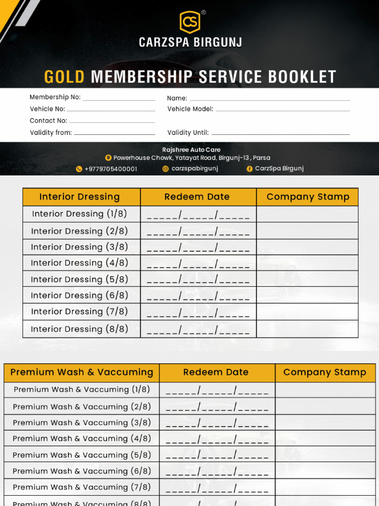 Car-Voucher Gold | PDF