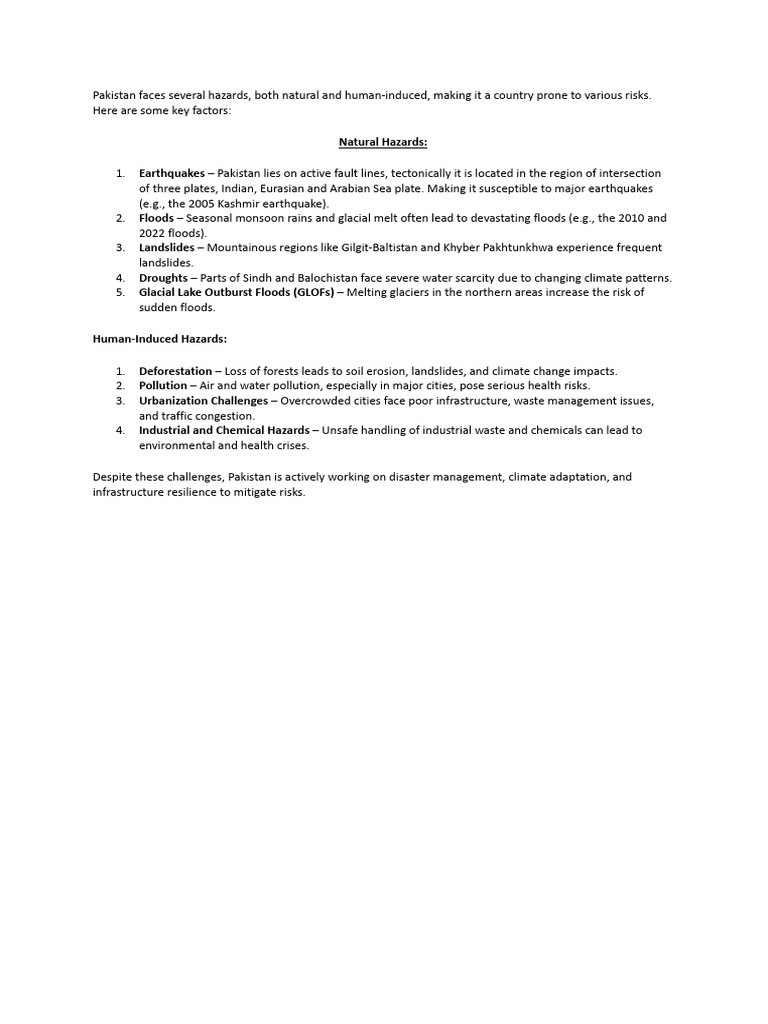 Natural Disasters - Notes | PDF | Climate Change | Greenhouse Gas