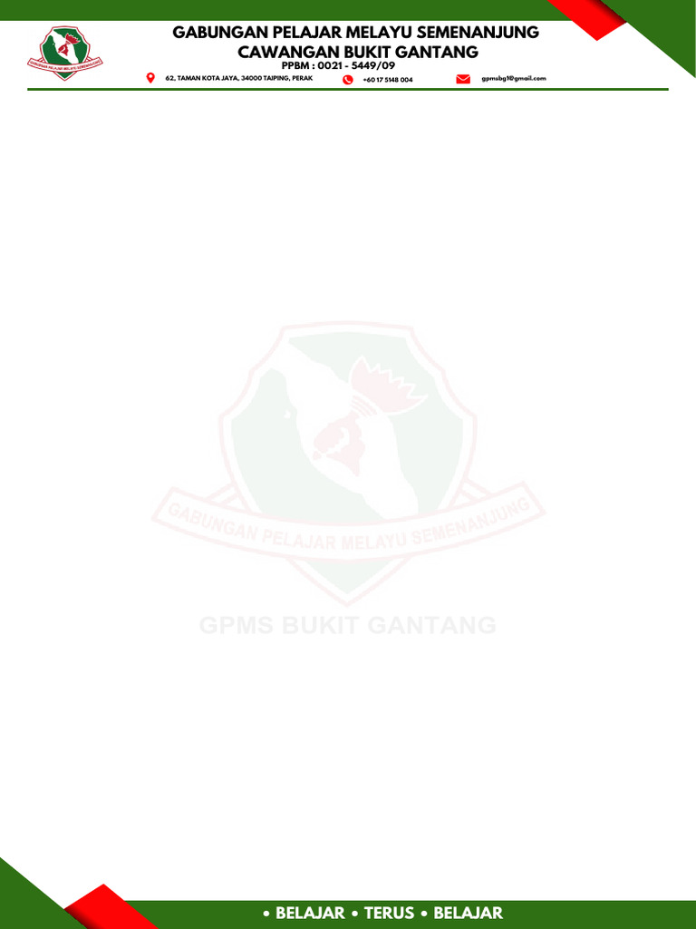 Letterhead GPMS Bukit Gantang | PDF