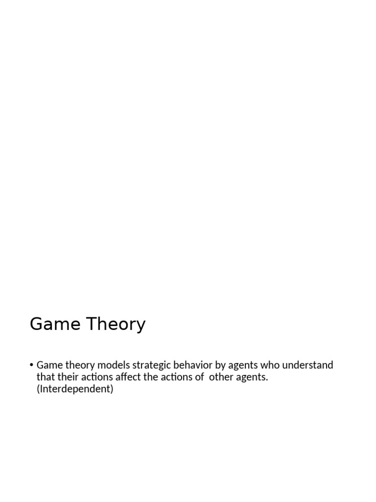 Understanding Game Theory Basics | PDF | Game Theory | Gaming