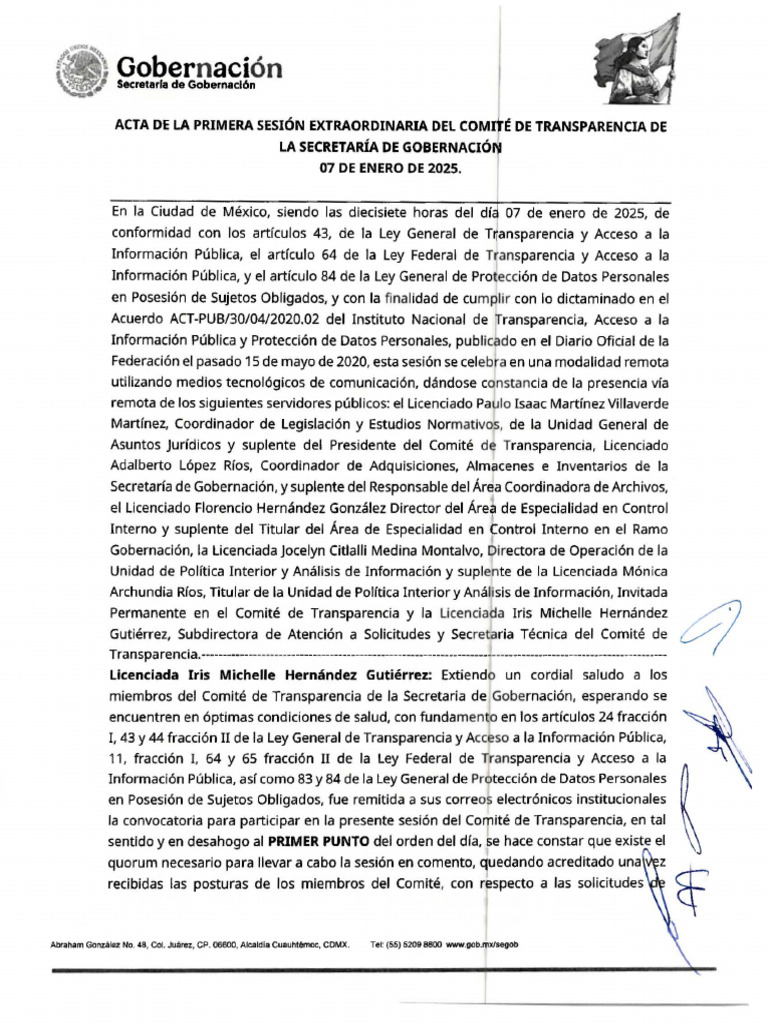 ANEXO 2 Acta 1 Extraordinaria CT 2025 | PDF | Comunicación | Ciencias de la Información
