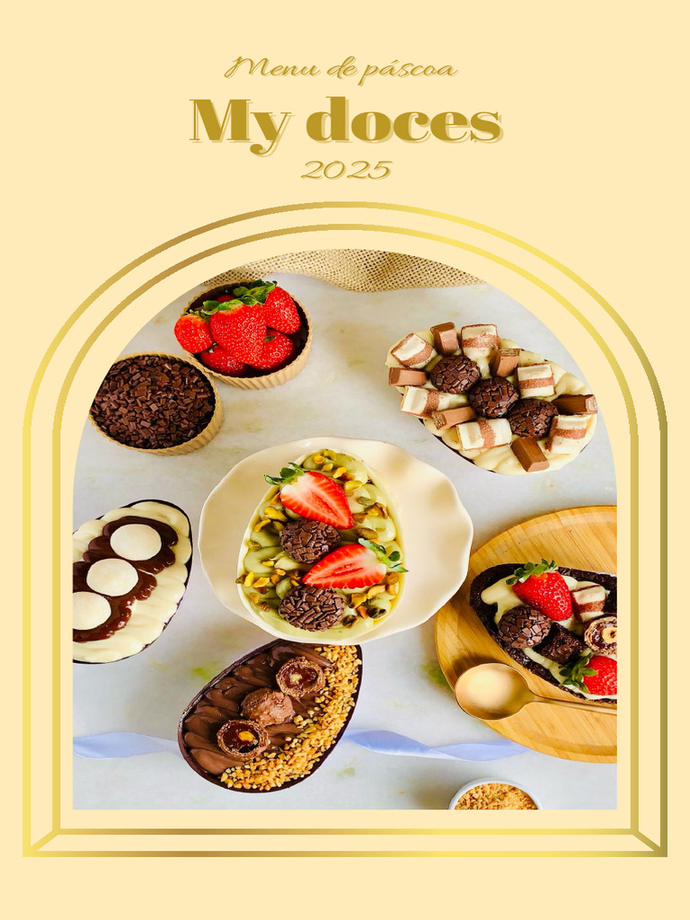 Menu de Páscoa 2025 - My Doces | PDF | Chocolate | Theobroma (gênero)