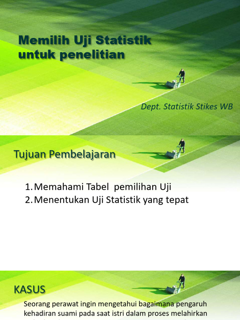 Memilih Uji Statistik | PDF