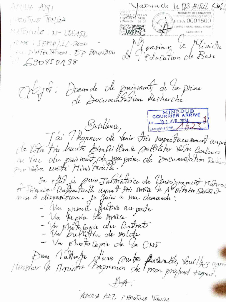 Demande de Prime - Documentation | PDF