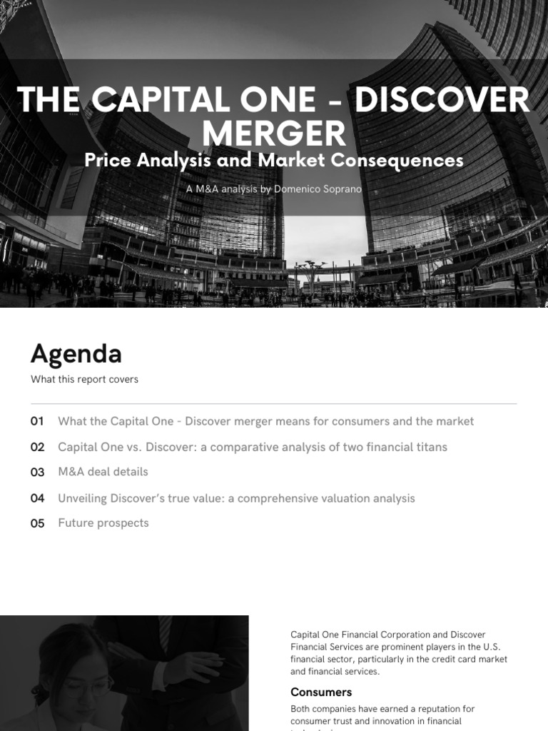 Capital One-Discover Merger Analysis | PDF | Mergers And Acquisitions ...