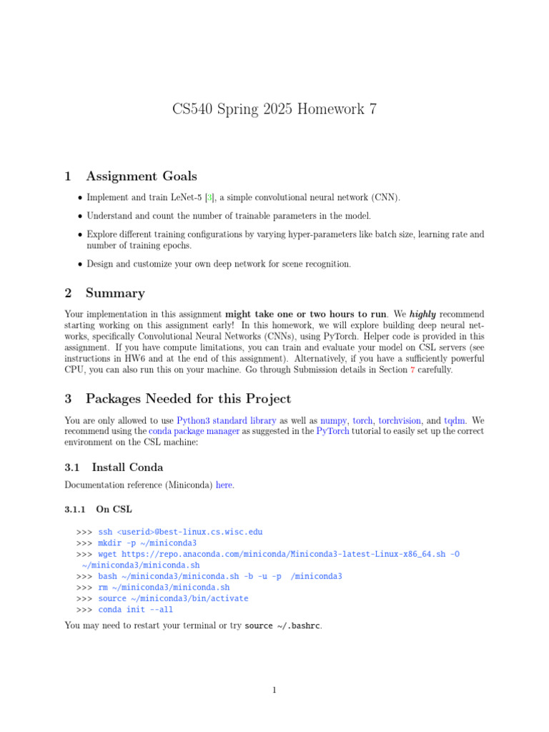 CS540 Spring 2025 Homework 7 | PDF | Zip (File Format) | Computing