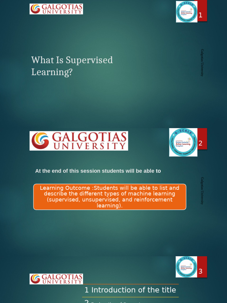 Ml2 PPT Supervised Learning Outlne | PDF | Support Vector Machine | Statistical Classification