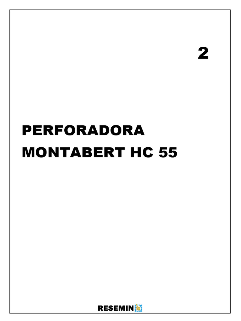 Perforadora Montabert HC 55 | PDF | Ingeniería mecánica