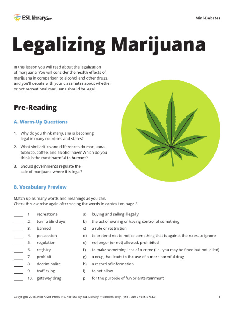 73_Legalizing-Marijuana_US | PDF | Cannabis (Drug) | Psychoactive Drugs