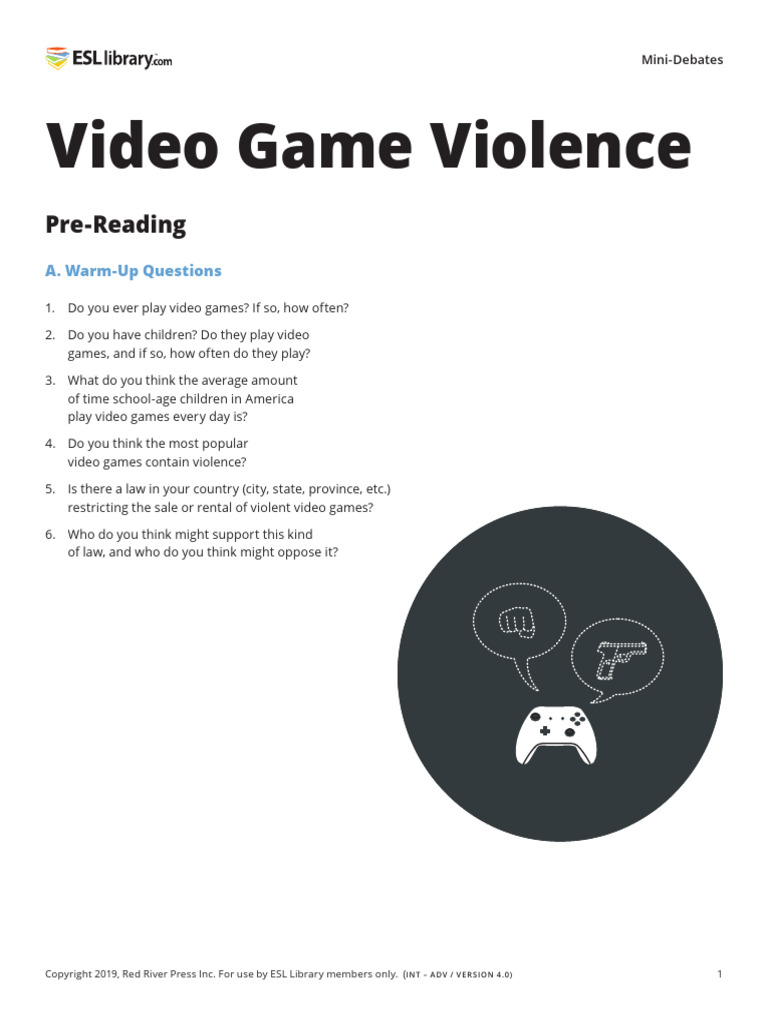 73 Video-Game-Violence US | PDF | Violence | Video Games