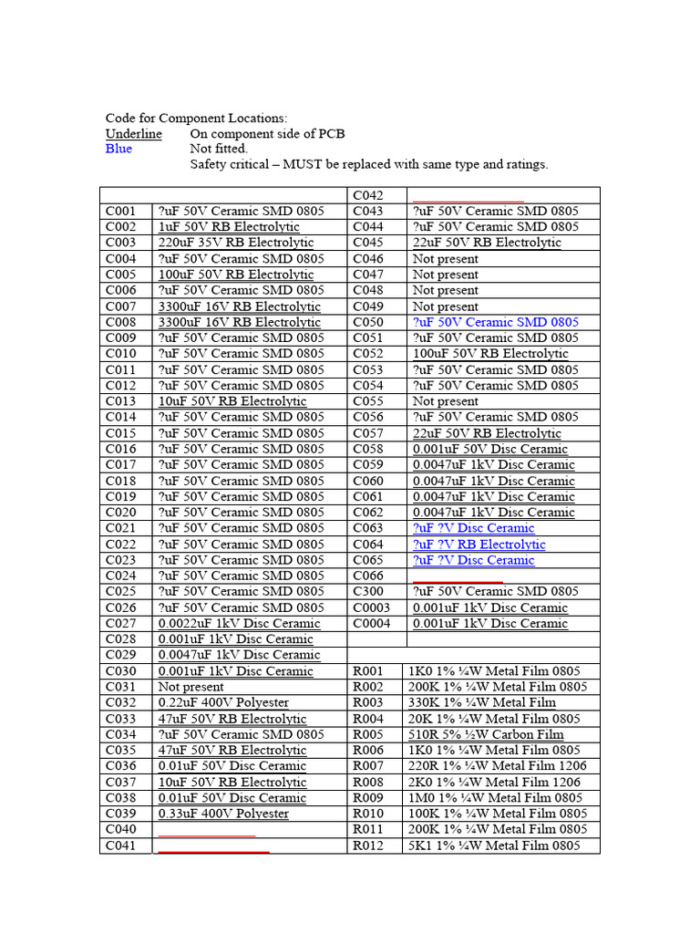 Component List For SOLA UPS 305 (425VA) | PDF | Bipolar Junction ...