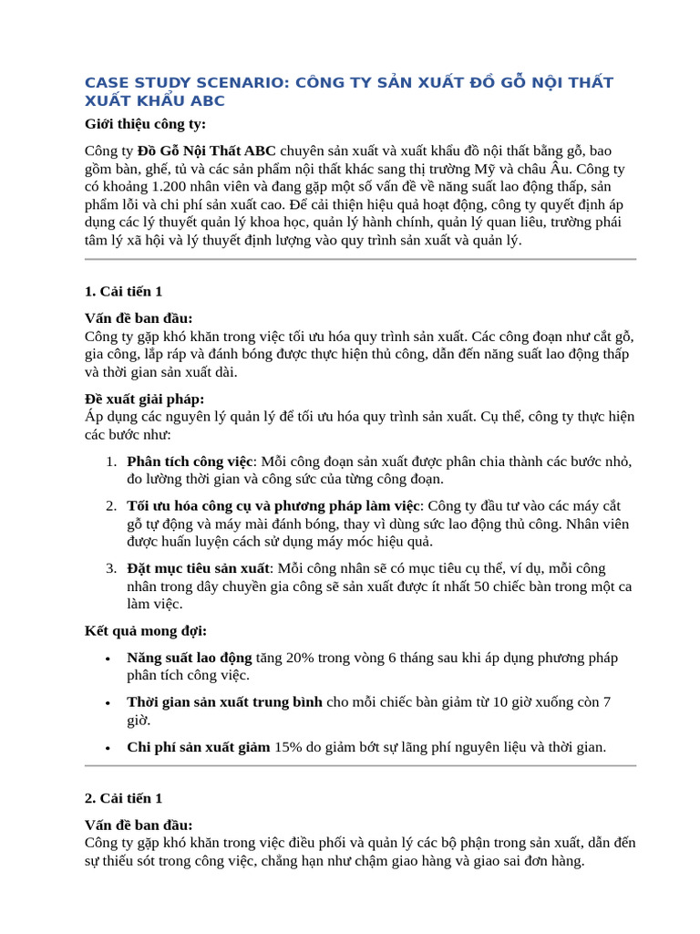 2025_BaiTap_Cac Ly Thuyet Quan Ly | PDF