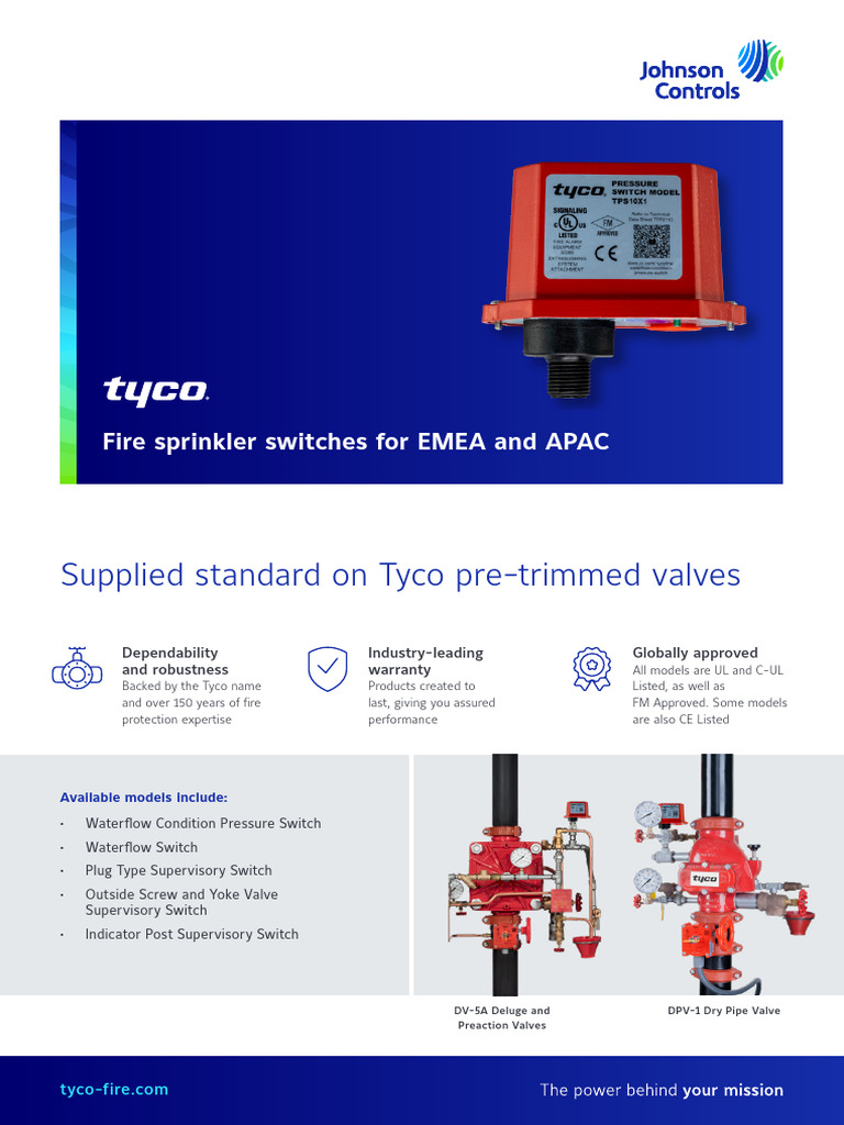SP - Tyco Fire Sprinkler Switches Flyer - January 2024 - English ...