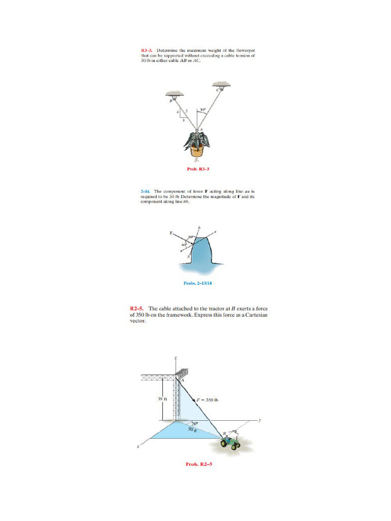 Statics Examples 1 | PDF