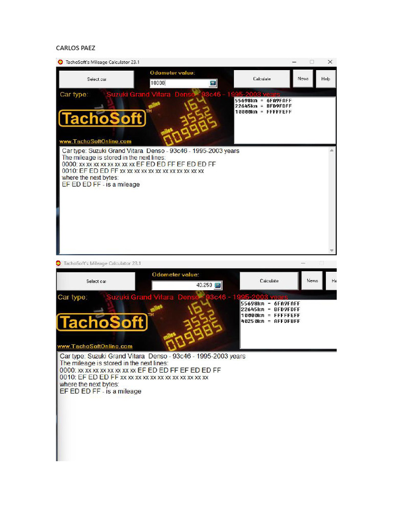 Examen Final - Capturas TachoSoft S - PAEZ CARLOS - GUEVARA MARCO | PDF