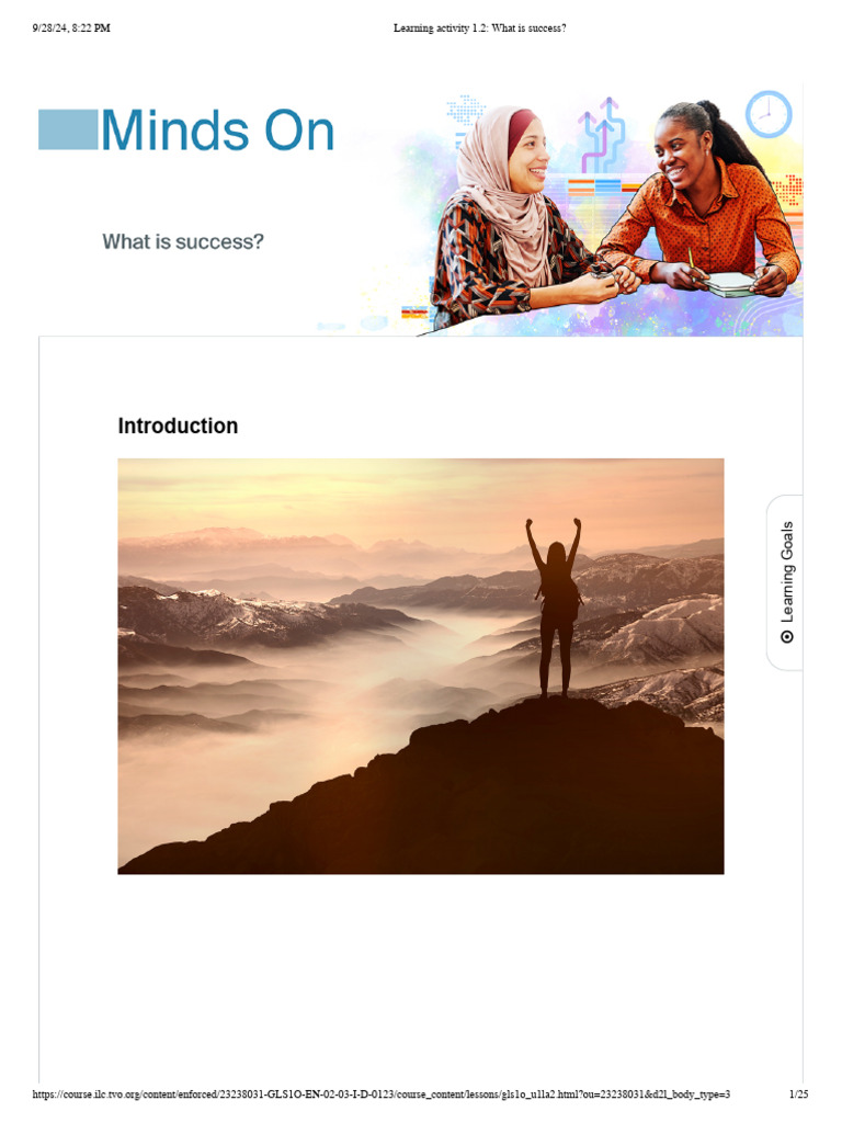 Defining Success in Education | PDF | Learning | Goal