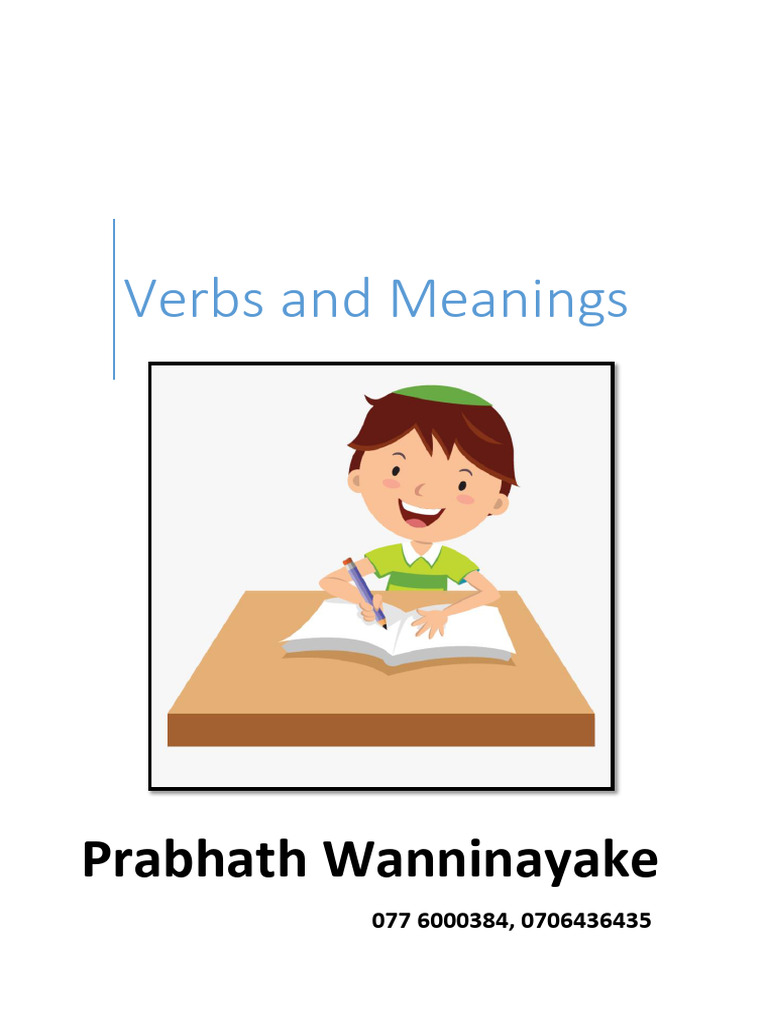 Verb List - Copy A 5 | PDF