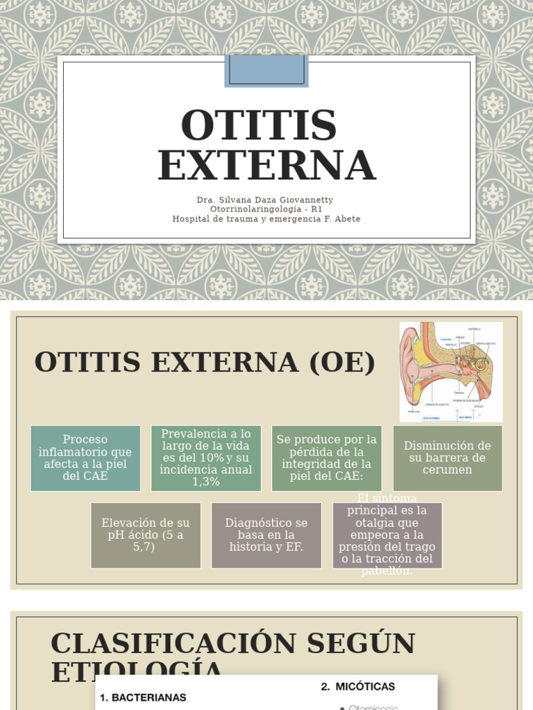 Guía Completa sobre Otitis Externa | PDF | Resfriado comun ...