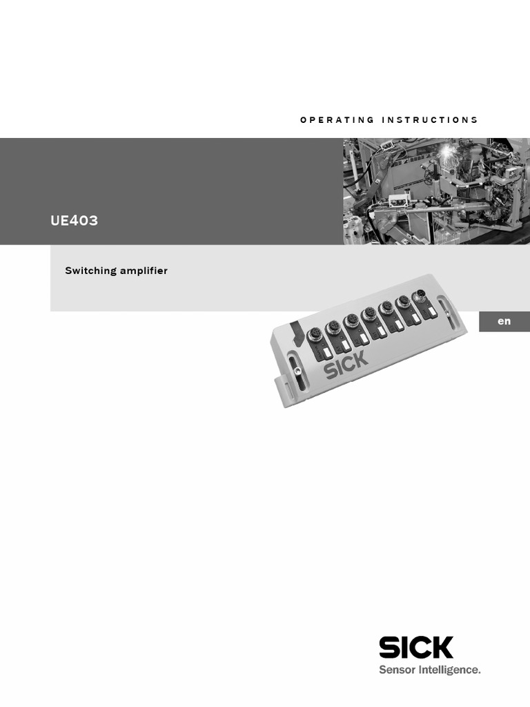 Operating Instructions Ue403 Switching Amplifier en Im0014897 | PDF ...