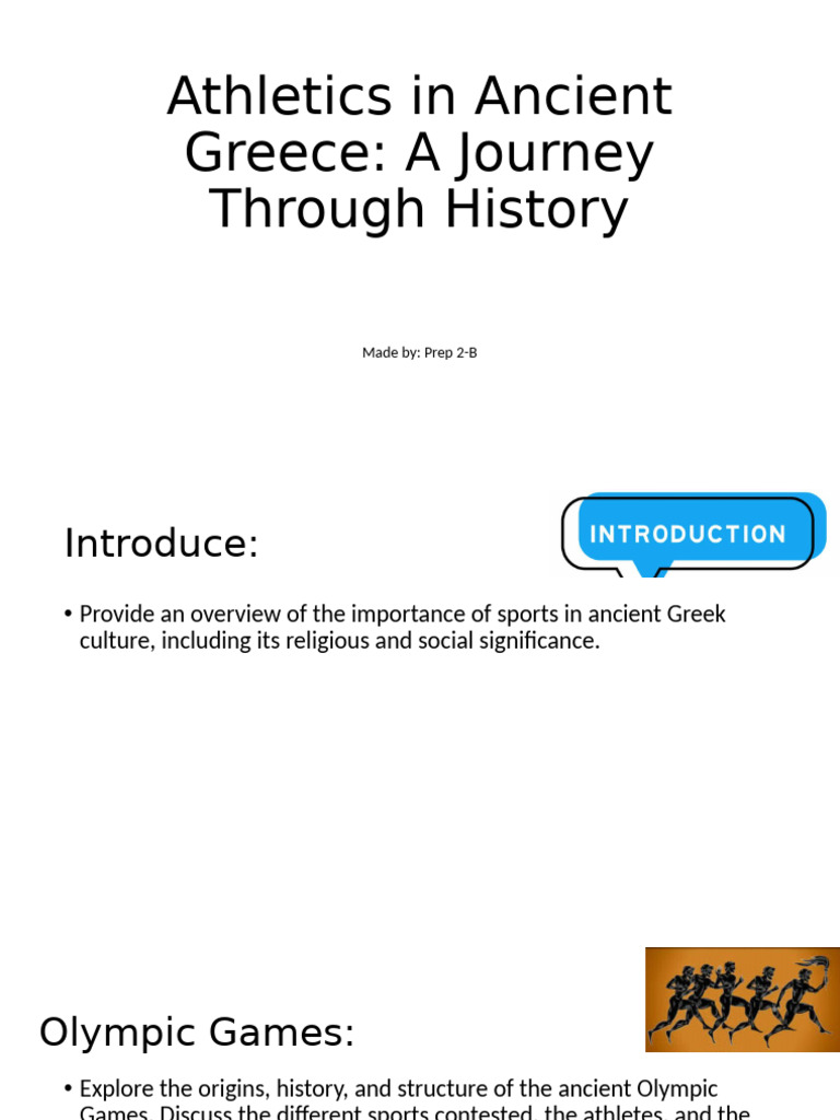 Ancient Greek Athletics and Culture | PDF