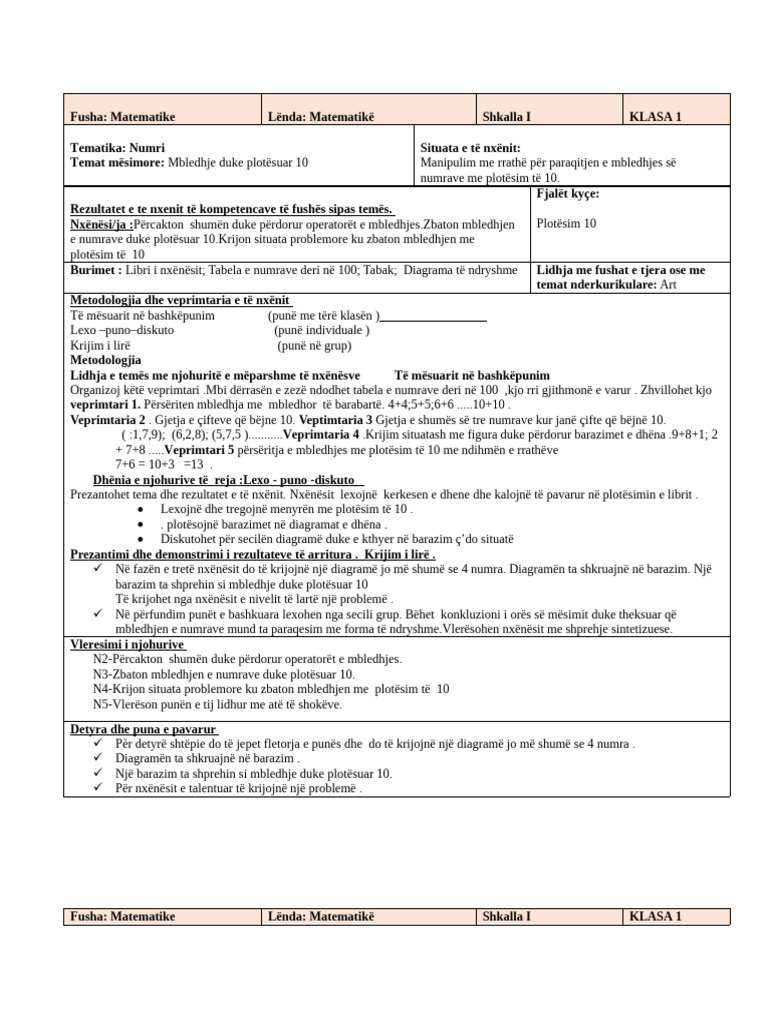 Ditare Prill KL 1 | PDF