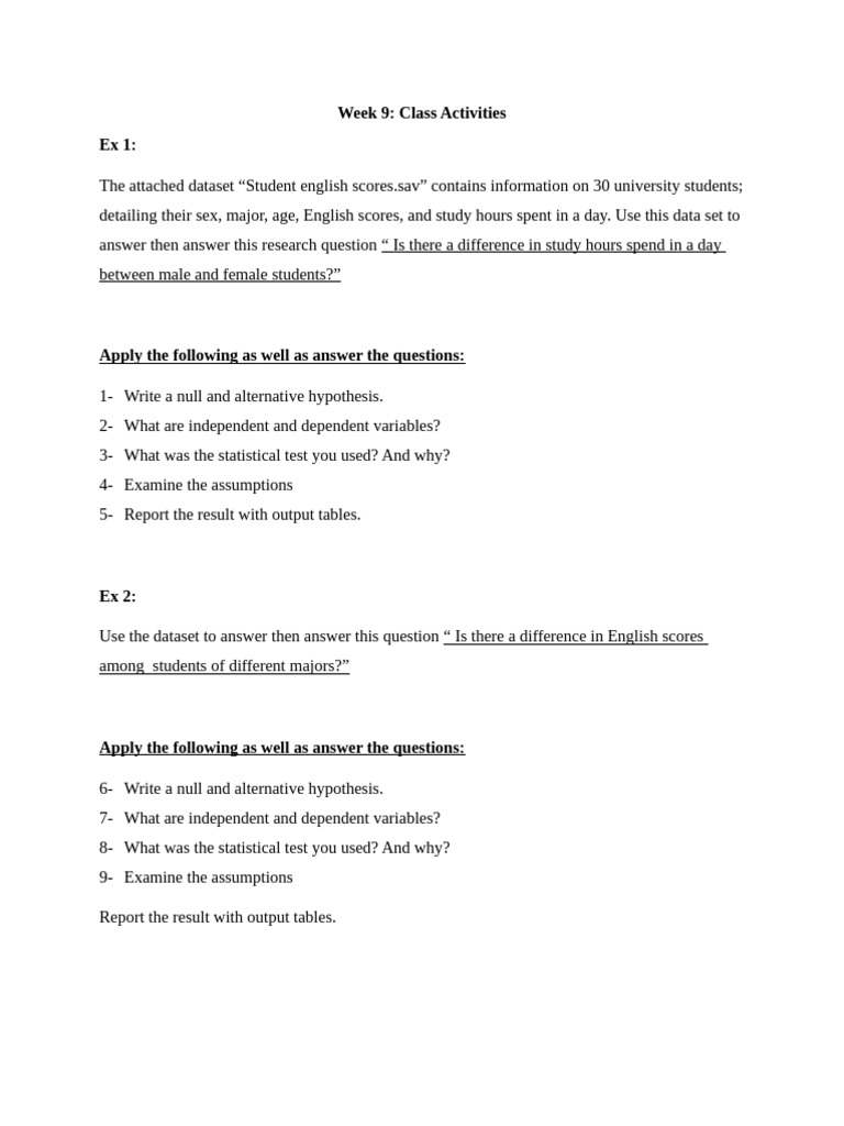 Analyzing Student Study Habits and Scores | PDF