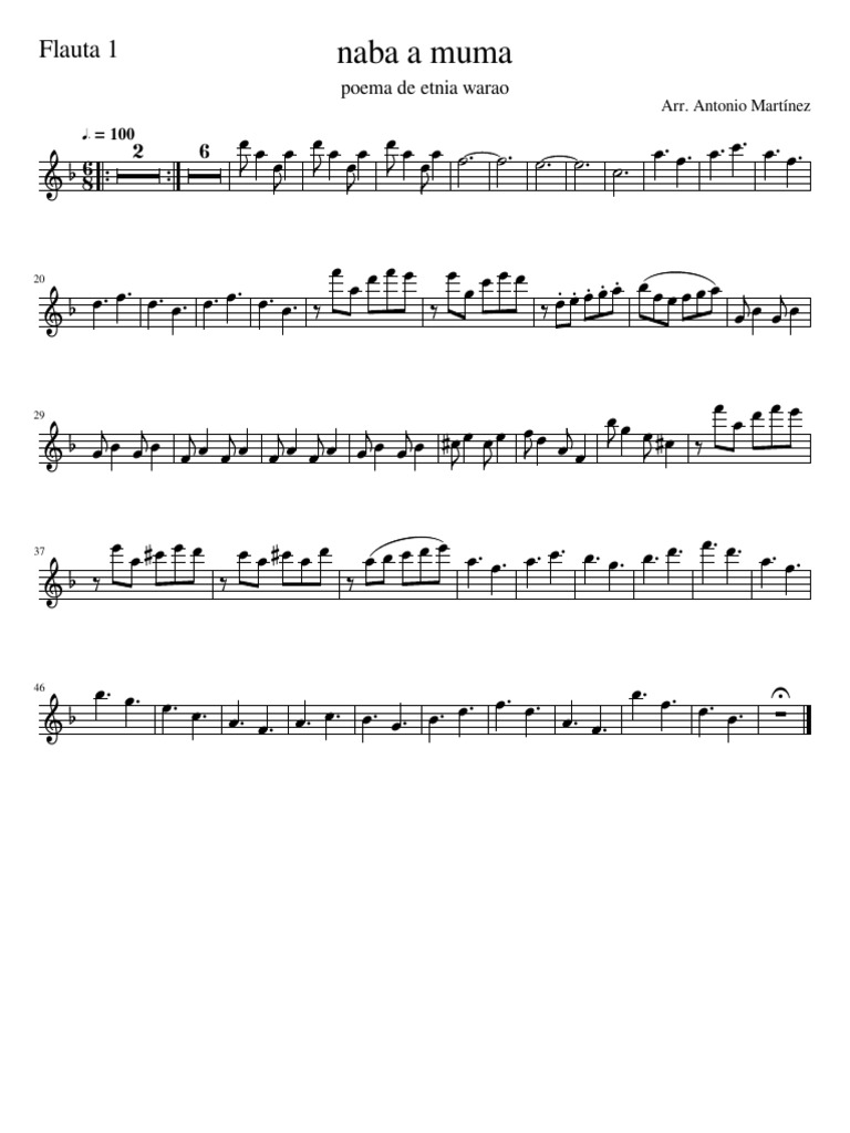 Naba A Muma-Flauta - 1 | PDF