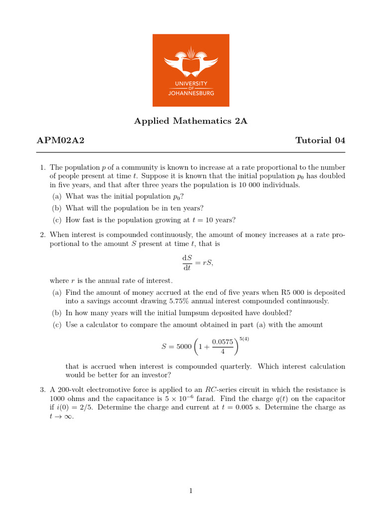 2025apm02a2 t04 Questions | PDF | Interest | Capacitance