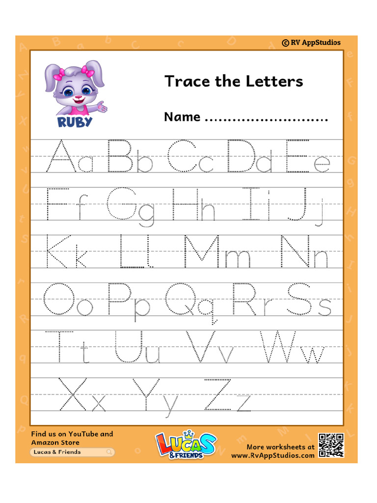 Alphabet Tracing | PDF