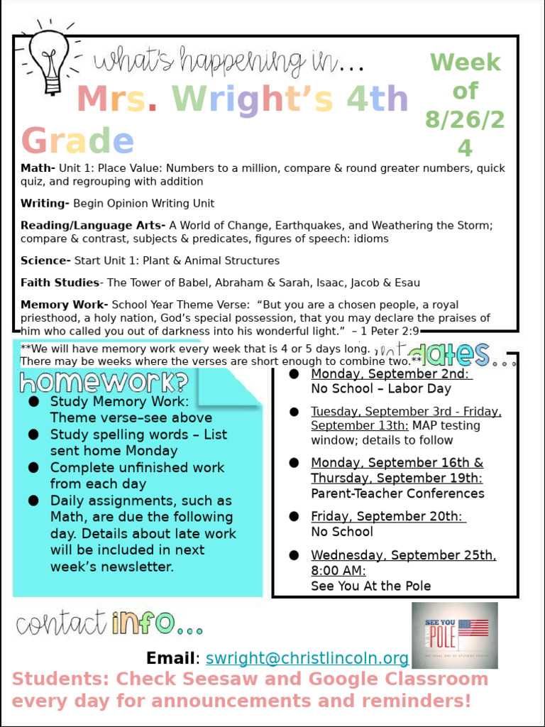Classroom Newsletter Template | PDF | Jesus | Isaac