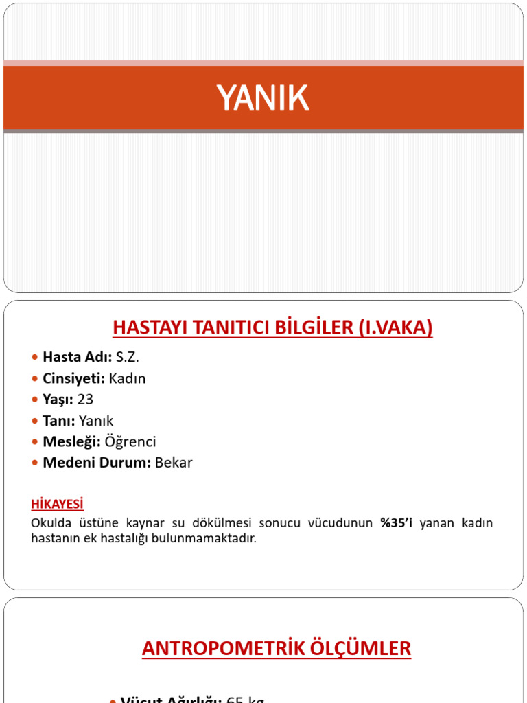 Yanık-Pratik Vaka | PDF