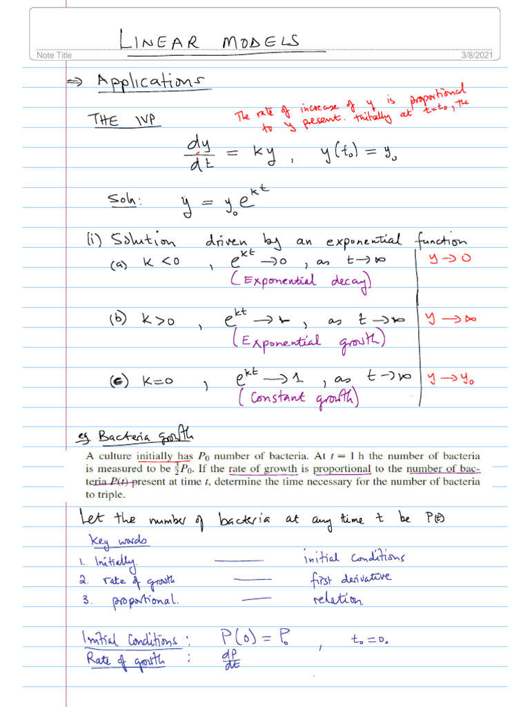Wk3-Linear Models | PDF