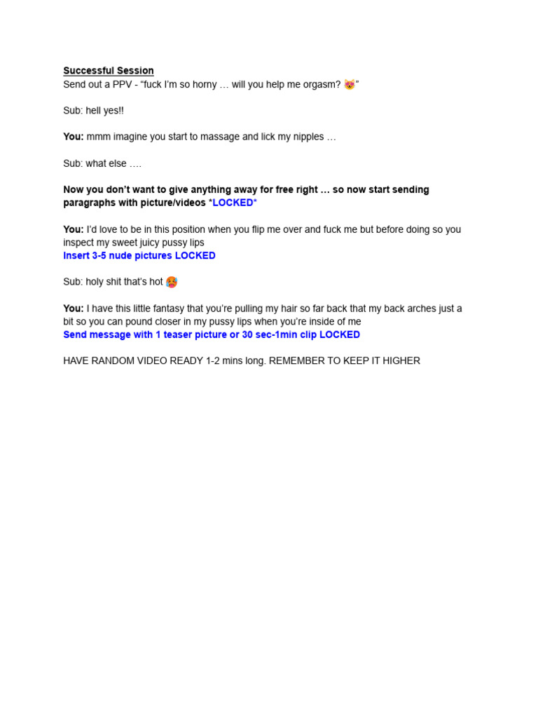 Sexting Script 4 | PDF