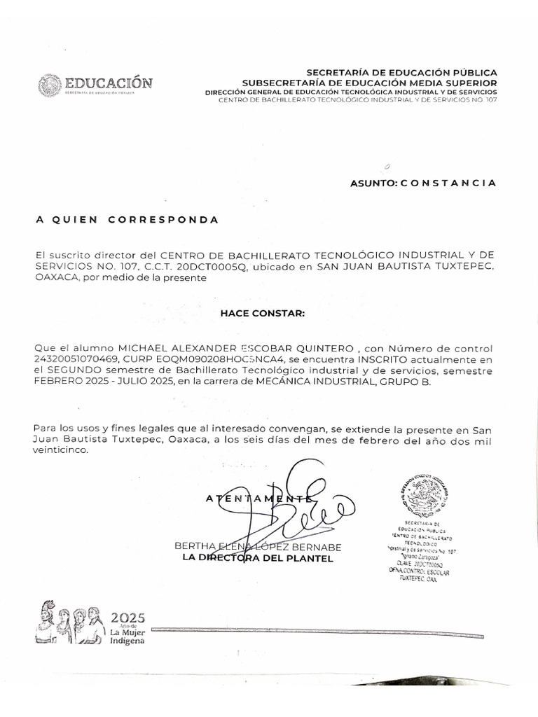Constancia | PDF
