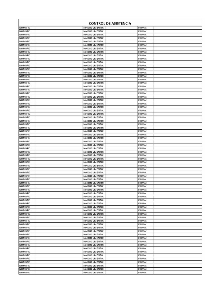 Control Asistencia | PDF
