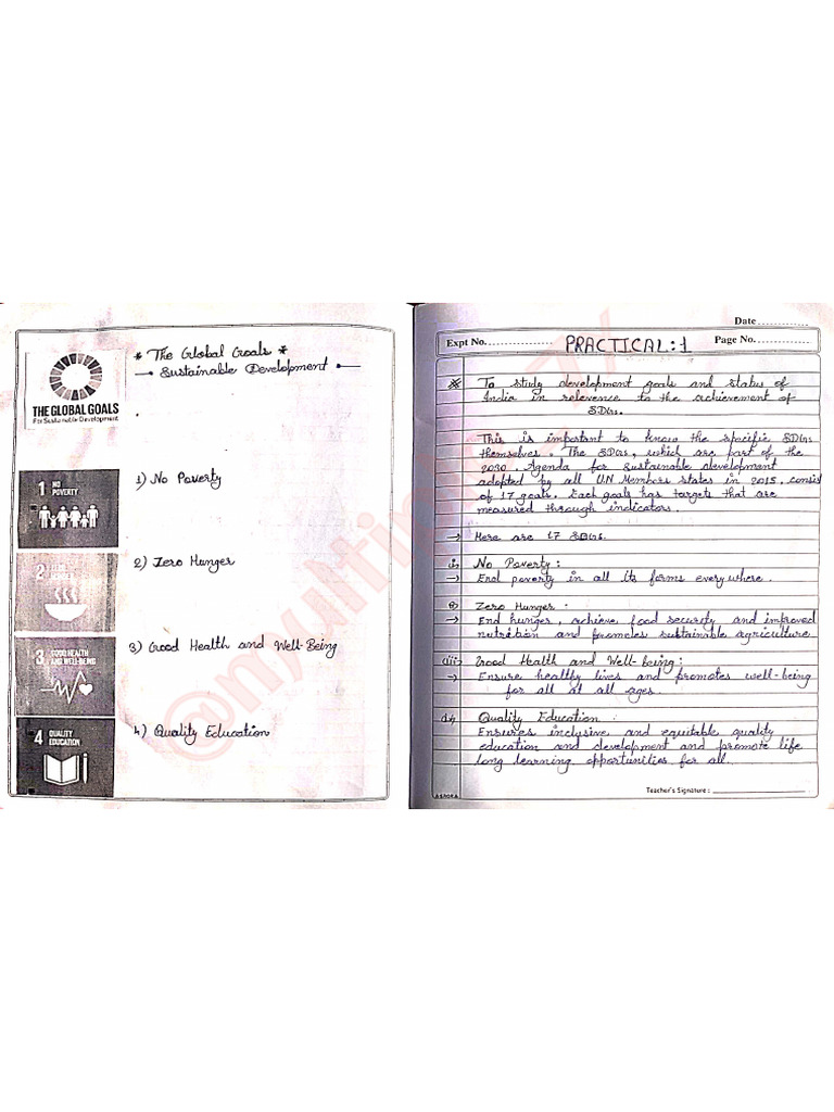 EVS Practical 1 To 7. | PDF | Physical Geography | Natural Environment