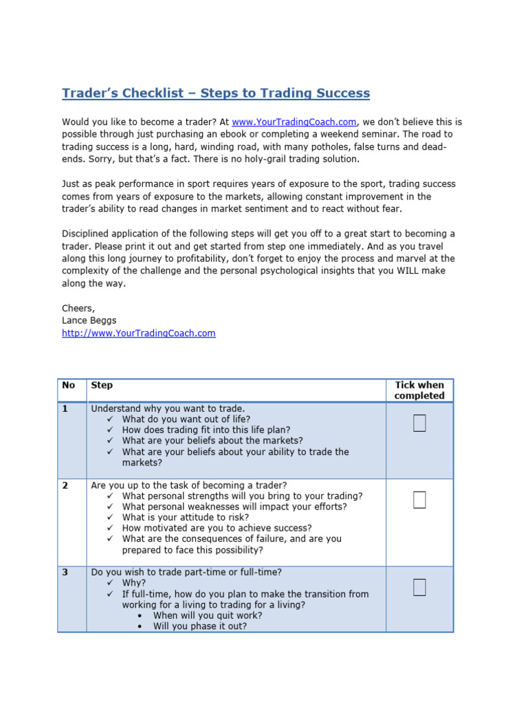 Checklist | PDF