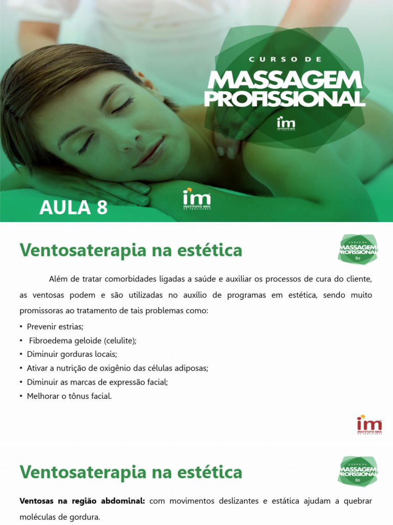 Aula 8 - Ventosaterapia Na Estética | PDF
