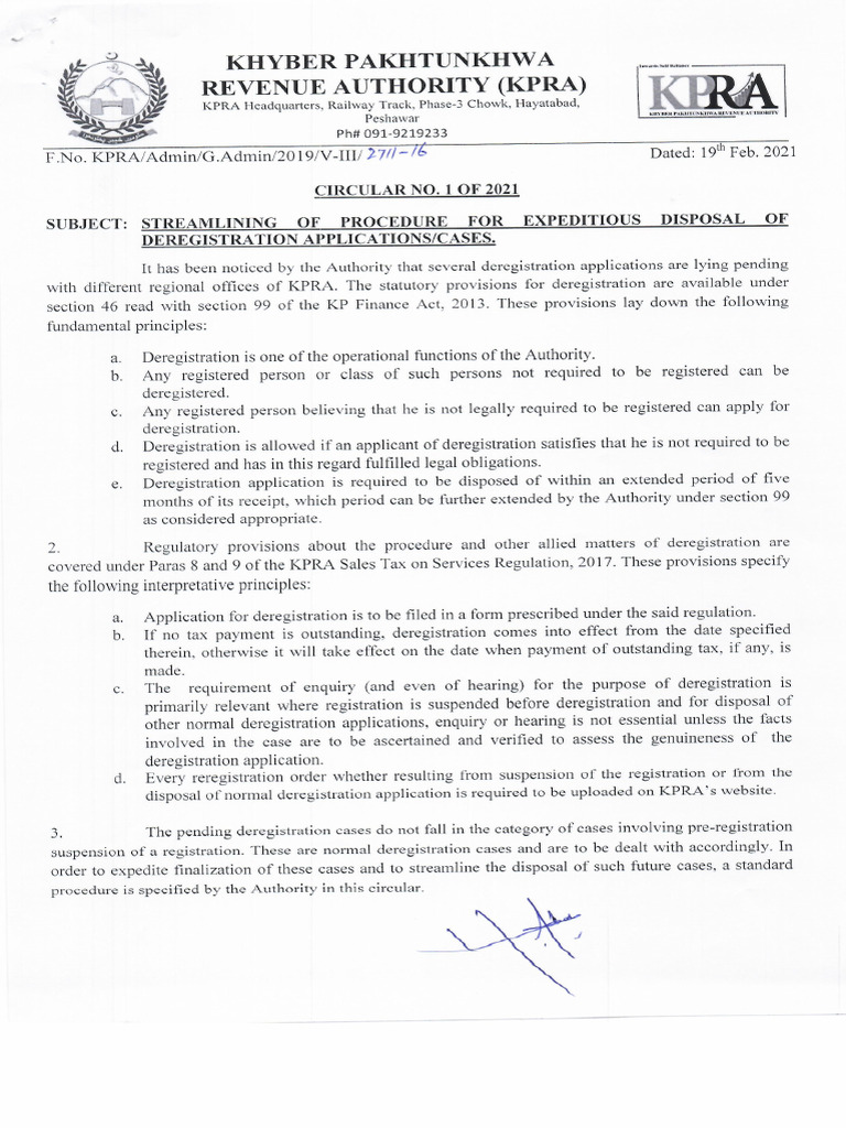 De Registration Circular 1 2021 1 | PDF